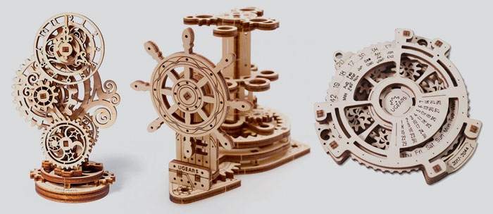 UGears 2020 3D Wooden Mechanical Model kits and Puzzles in USA